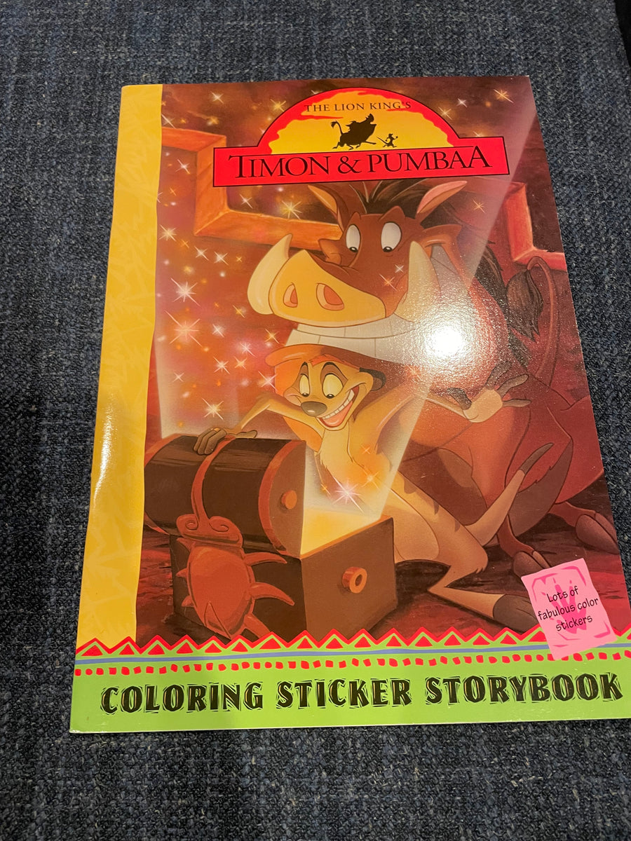 Timon & Pumbaa: Coloring Sticker Storybook (Used) - Modern Publishing ...